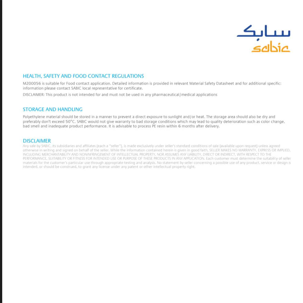 SABIC M20006S (HDPE Injection) | Polymer In Stock – Polymer in Stock