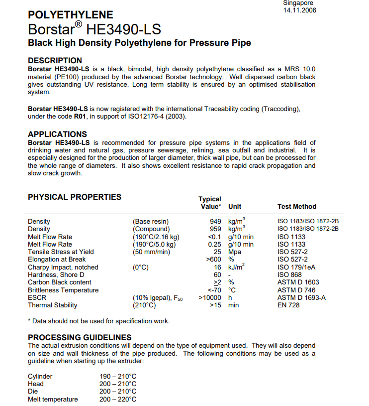 HDPE HE3490LS – Polymer in Stock